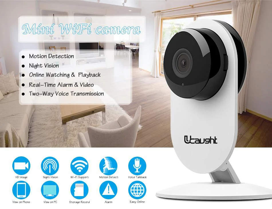Mini IP camera Mi Style Wifi IPC Cam Wireless 720P HD Smart Camera Baby ...