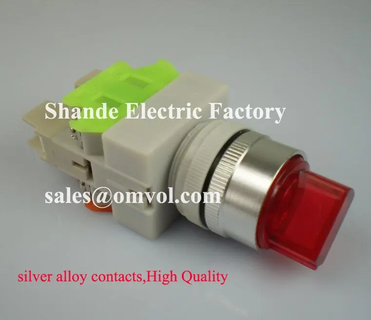 illuminated selector switch,3 position locked,different button colors ...