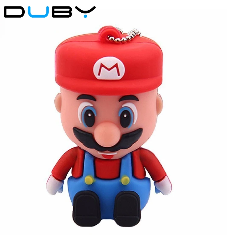 100% real capacity Super Mario cartoon model USB 2.0 usb Flash drive ...