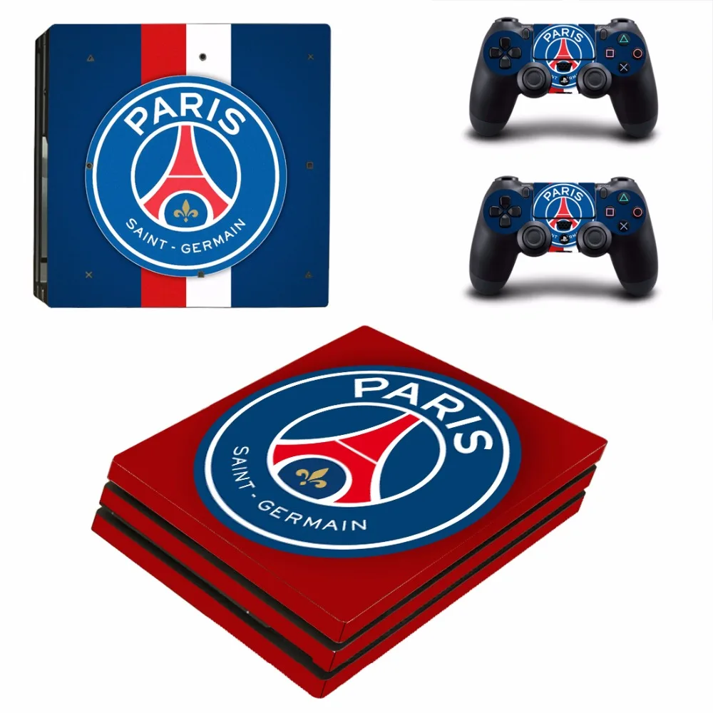 PSG PS4 Pro Skin Sticker Paris Saint-Germain Console Cover ...