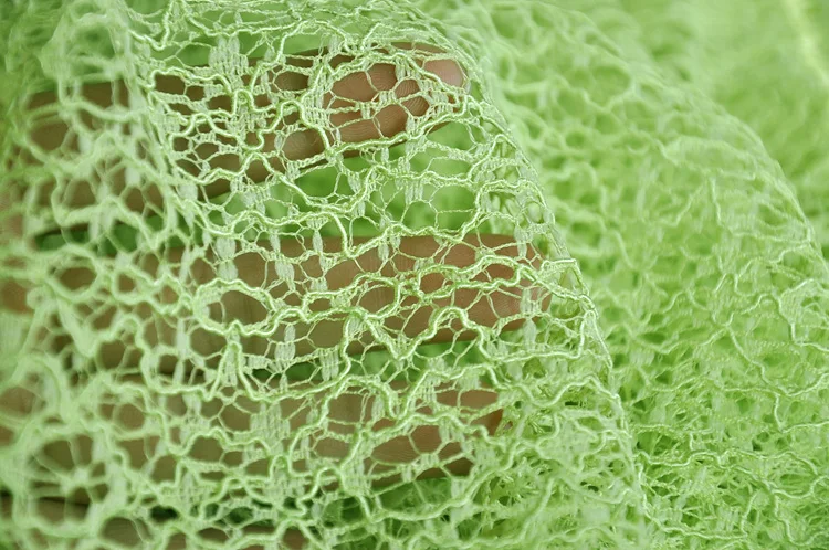 Free Shipping Green Lace Fabric Mesh Mess Stereotyped Lines Mesh Lace ...