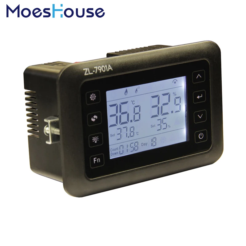 Intelligent Pid Temperature Humidity Controller Lcd Display