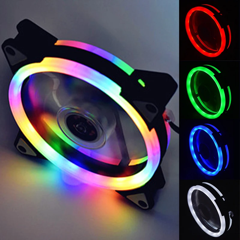Ventiladores de computador led dupla face fonte de alimentação do ...