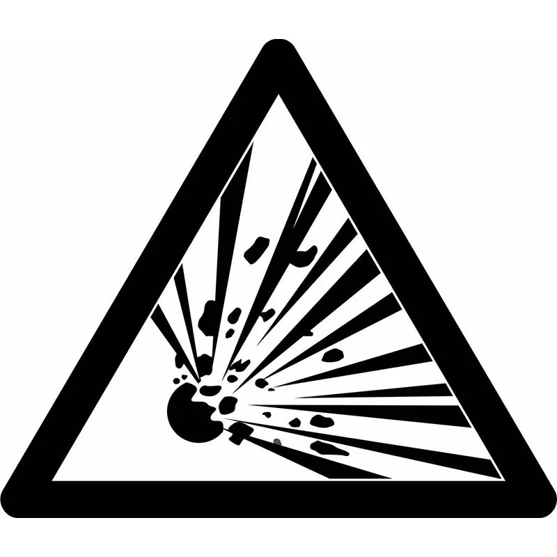 Danger Explosive Vinyl Decal Sticker Car Truck Window JDM Funny-in Car ...