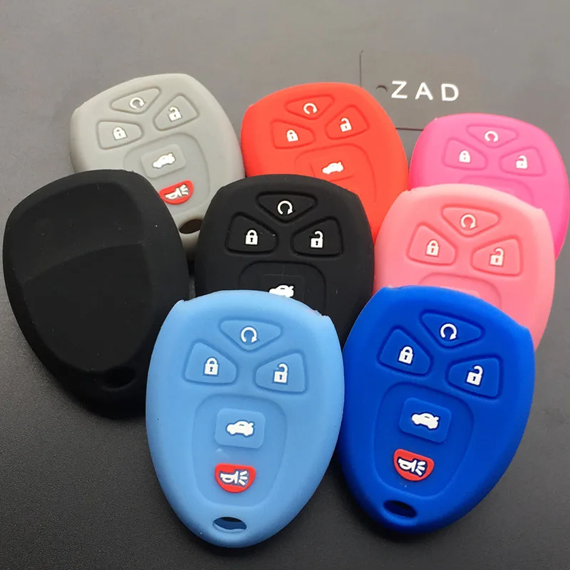 Zad Silicone Rubber Car Key Cover Case For Gmc For Buick Enclave ...