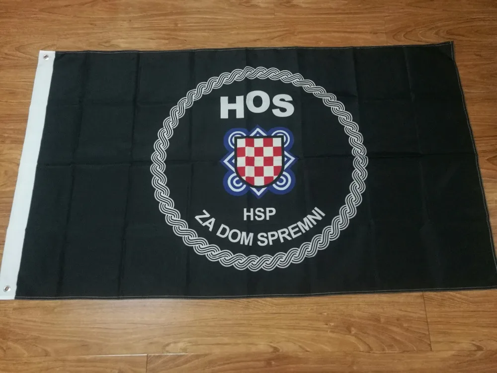 Croatian Defence Forces HOS Flag 100D Polyester banner|flag banner ...