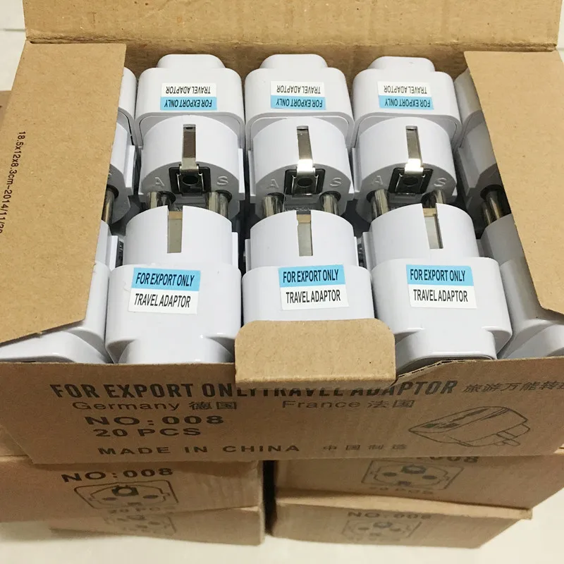 100 pçs por atacado universal ue ger au eua plug adaptador tomada de ...