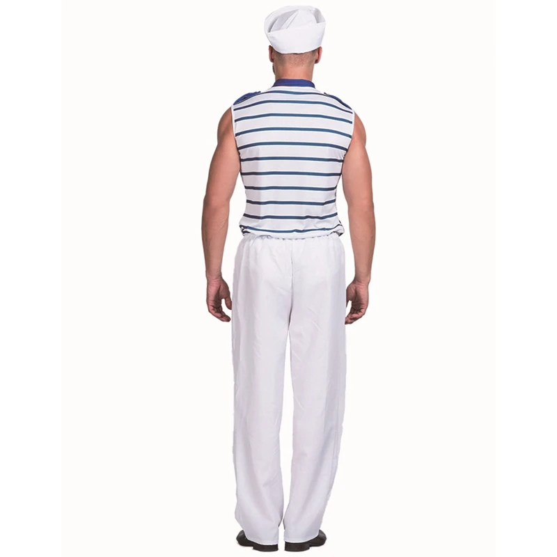 Sexy French Sailor Mens Uniform Fancy Dress Costume - buy at the price ...