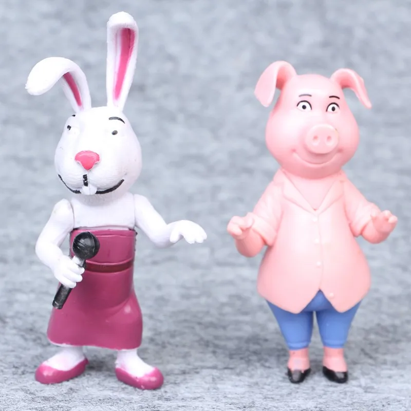 Free shipping 8pcs/set Cartoon Movie Sing Action Figure Toys Buster ...