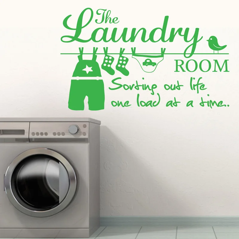 Stickers Design Sorting Out Life Well Decor Laundry Vinyl Wall Decal ...