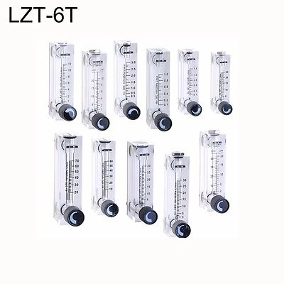 Lzt-6t 10-100ml/min Square Panel Type Gas Flowmeter Air Flow Meter ...