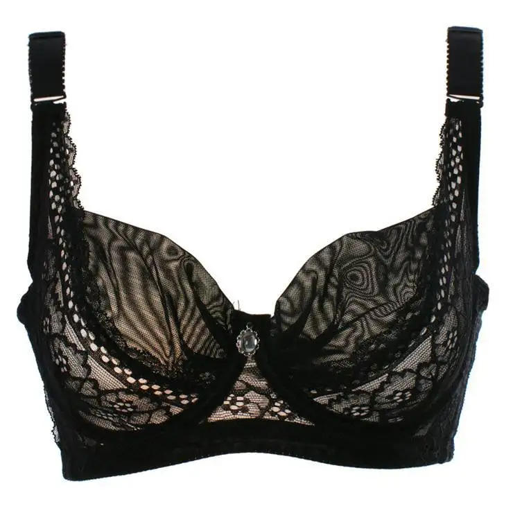 2016 Hot Sexy Ultra Thin Bras Plus Size Summer Lace Bras Without Pads