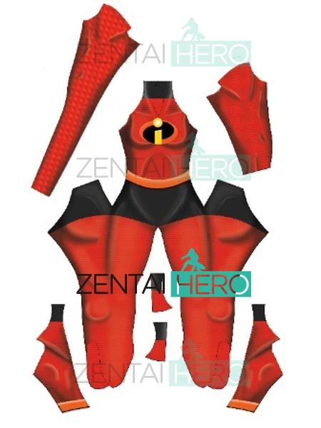 Free Shipping 3d Printed Female The Incredibles Elastigirl Costume
