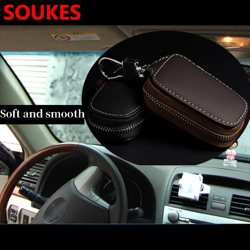First Layer Leather Car Key Case Bag Box For Bmw E46 E90 E60 E39 E36 ...
