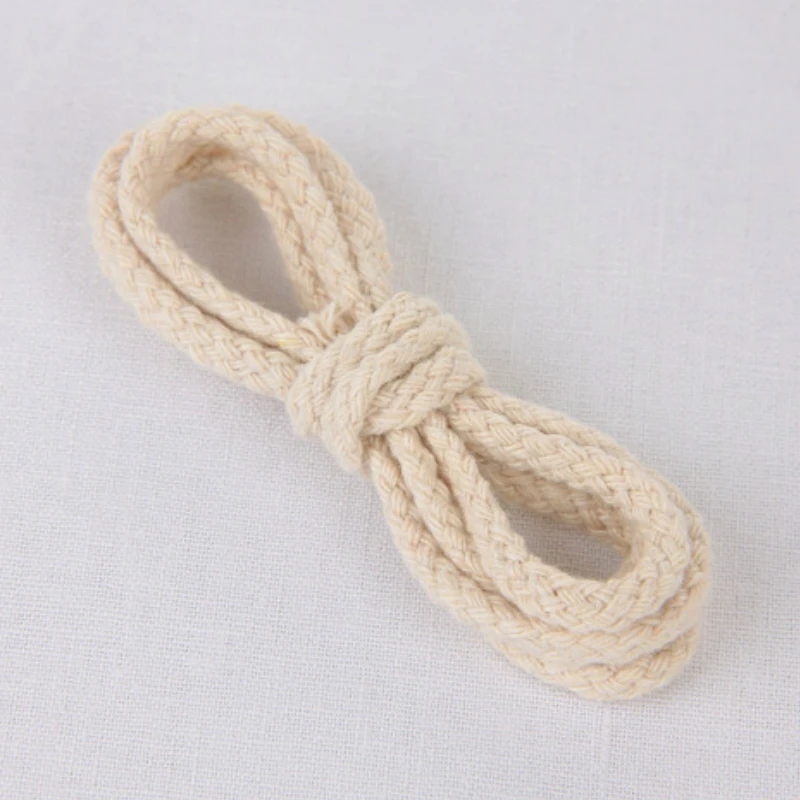 ZERZEEMOOY 8MMX10YARD DIY Handmade Cotton Rope Woven Cotton Cord String ...
