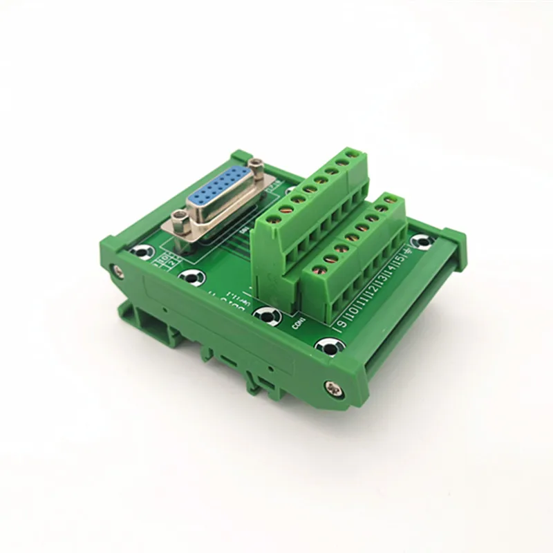 DIN-rail-mountable-D-SUB-DB15-Female-Header-Breakout-Board-Terminal ...