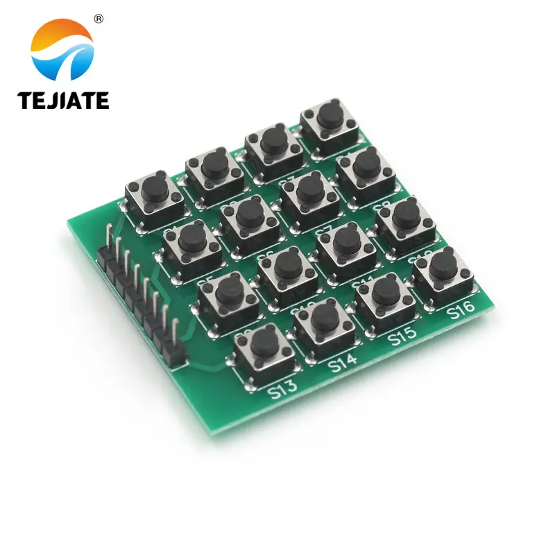 8pin 4x4 4*4 Matrix 16 Keys Button Keypad Keyboard Breadboard Module ...