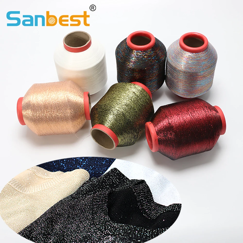 Sanbest Metallic Shiny Effect Thread Embroidery Floss Sewing Thread ...