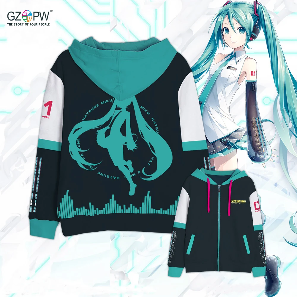 2017 new anime Diva Hatsune Miku Cosplay costumes miku anime sweater ...