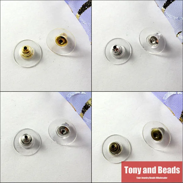 200Pcs-1Lot-Jewelry-Earring-Finding-Plastic-Copper-Earring-Back-Earring ...