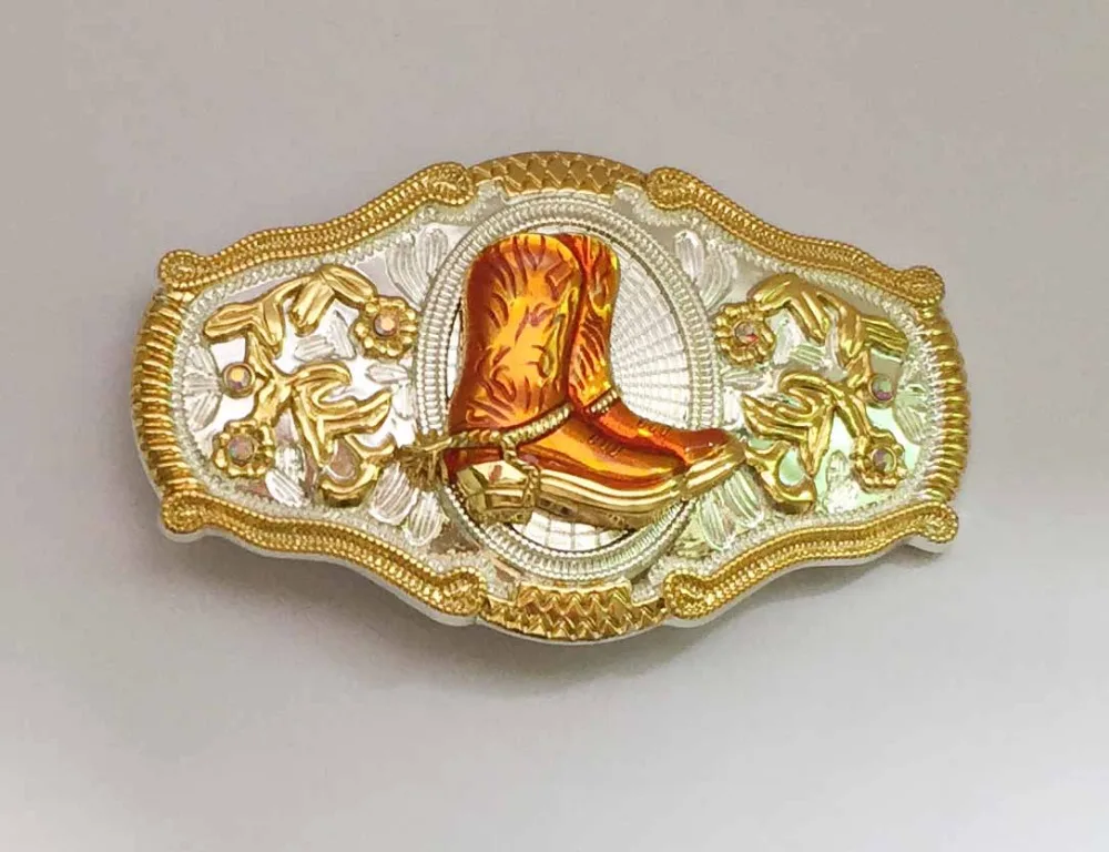 부츠 카우보이 카우걸 웨스턴 벨트 버클 실버 골드 SW BY646 4cm에 적합 연속 주식 벨트에 스냅|belt buckle ...