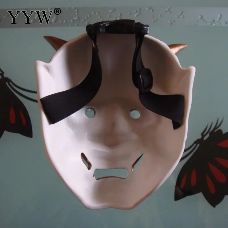 Vintage Japanese Buddhist Evil Hannya Grimace Mask Halloween Costume ...
