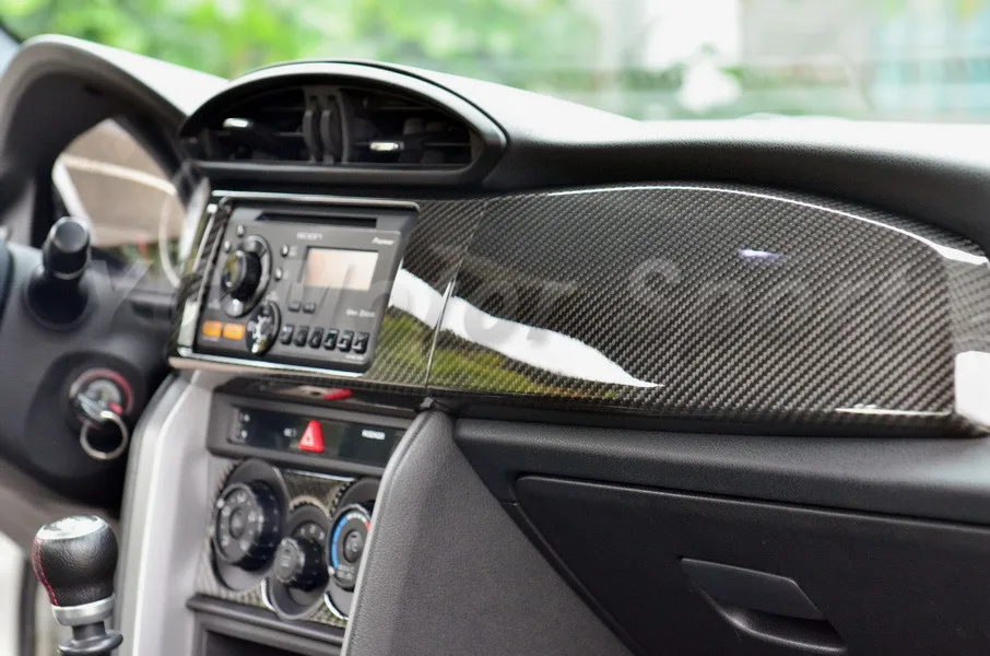 Car Accessories Dry Carbon Fiber Lhd Dashboard&radio Panel Cover Fit ...