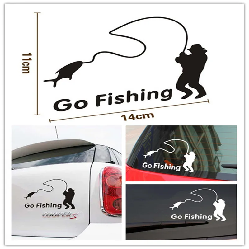 1pc-Go-Fishing-Car-Sticker-Reflective-Tape-Waterproof-Car-Stickers-and ...