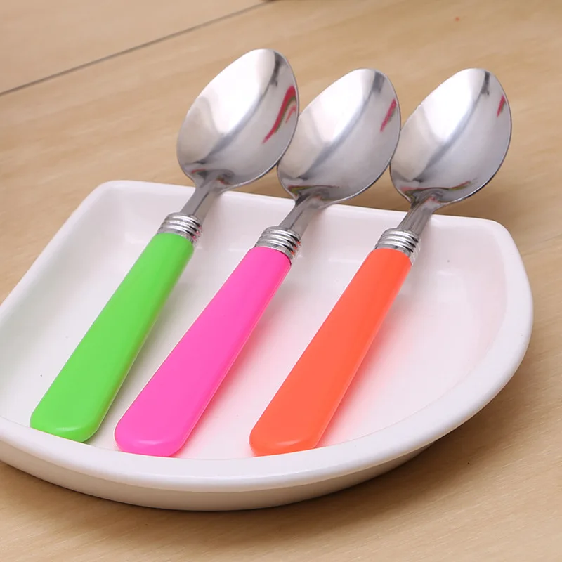 300pcs/lot Cheap wholesale export of stainless steel spoon thick flat ...