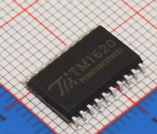 50PCS LED driver LED TM1620 digital tube display driver IC new SOP 20 ...