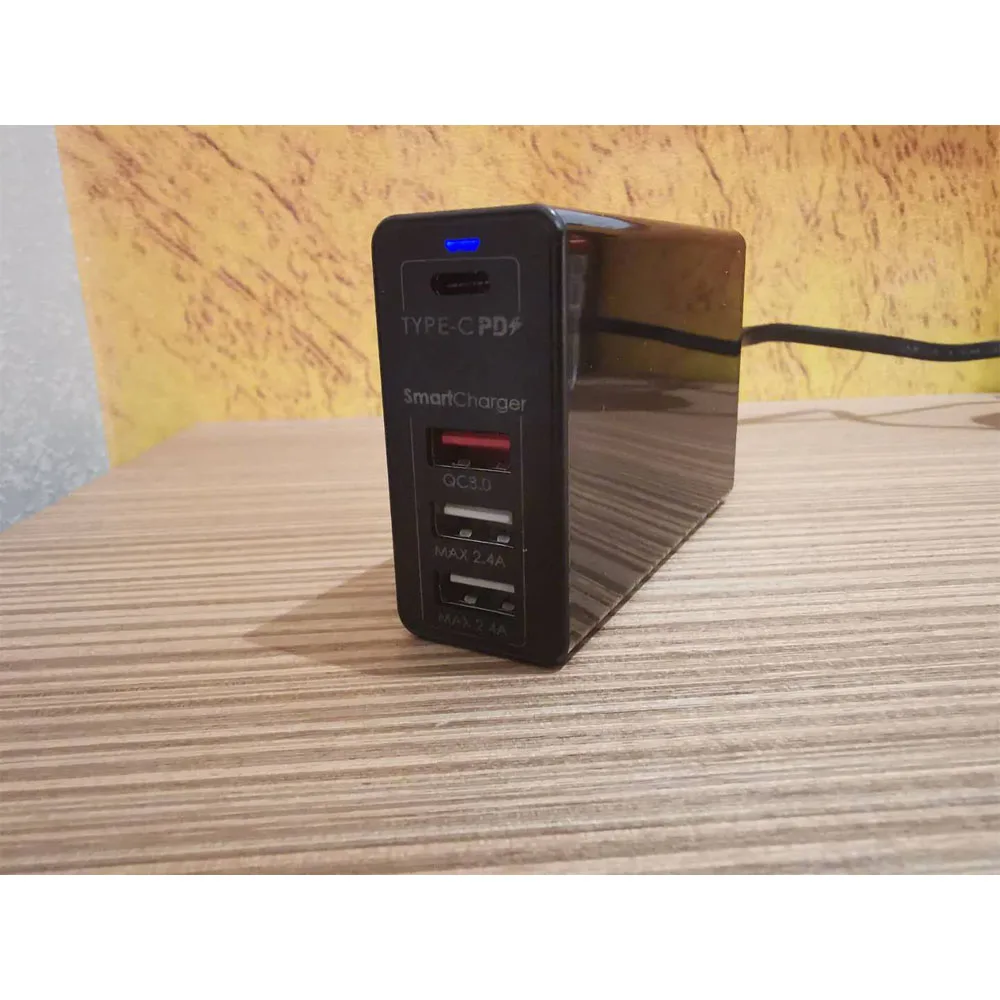 Макс 100W Мощность доставки USB-C PD Зарядное устройство 60W 4-Порты и ...