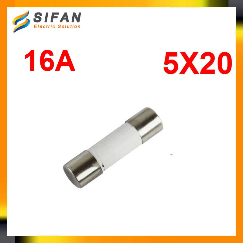 100pcs/Lot 16A Ceramic fuse 5mmx20mm 5*20 5X20 TC060|ceramic fuse|5*20 ...