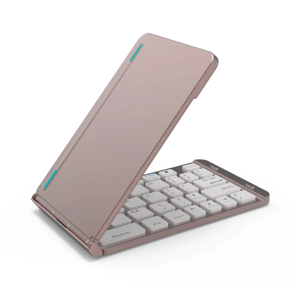 Universal Two Fold Metal Bluetooth Keyboard Aluminum Alloy Gaming