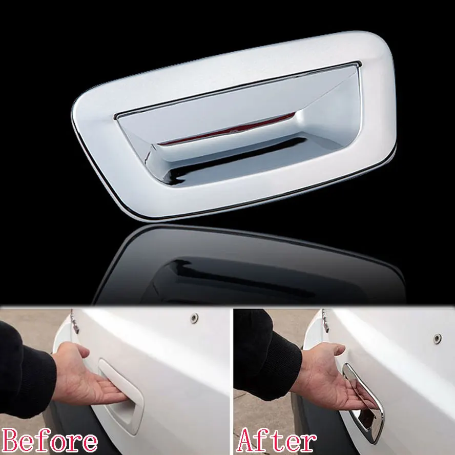 New Chrome ABS Rear Hatch Tailgate Trunk Door Handle Bowl Cover Trim ...