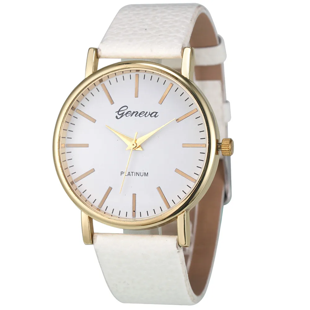 Reloj Mujer 2019 Fashion Geneva Watch Women Simple Analog Leather ...