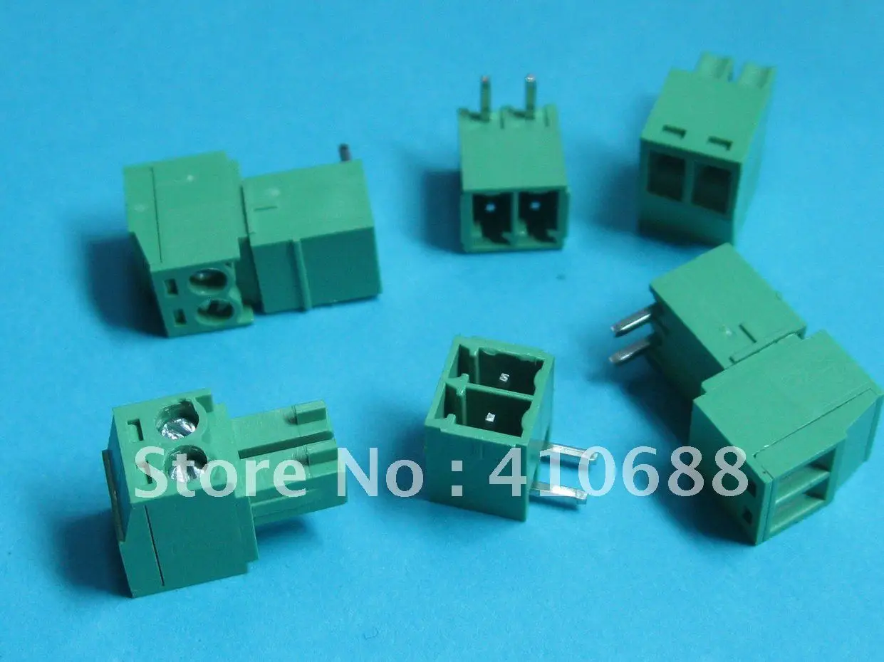 50 Conectores De Terminales 2 Pines - Paso 2.54mm Para PCB