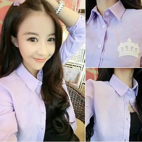 Fashion preppy style shirt female long sleeve spring 2014 HARAJUKU ...