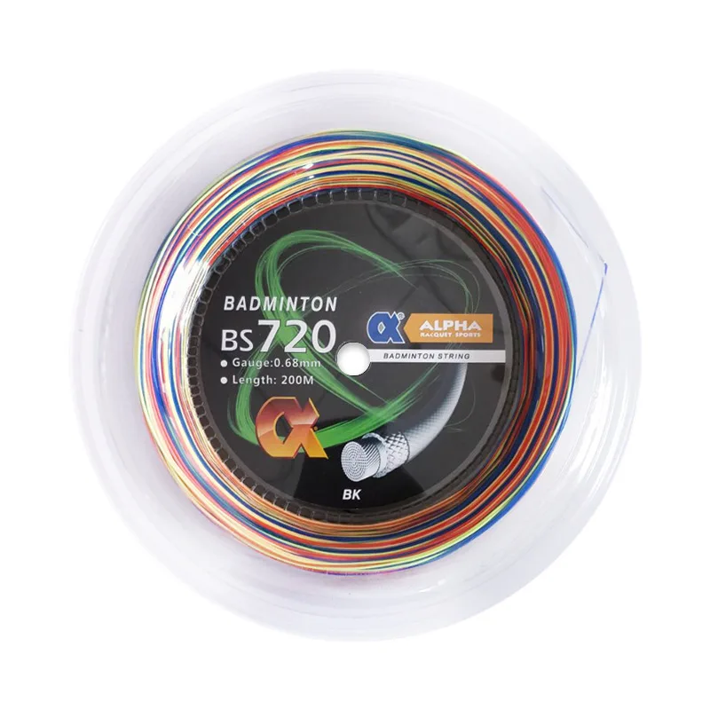 Alpha-Badminton-Racket-String-200m-Reels-Rainbow-0-68mm-Coils-Excellent ...
