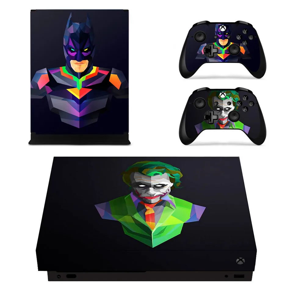 Vinyl Design Skin The Joker Batman Sticker Cover For Xbox One X Console And Two Controller Skins