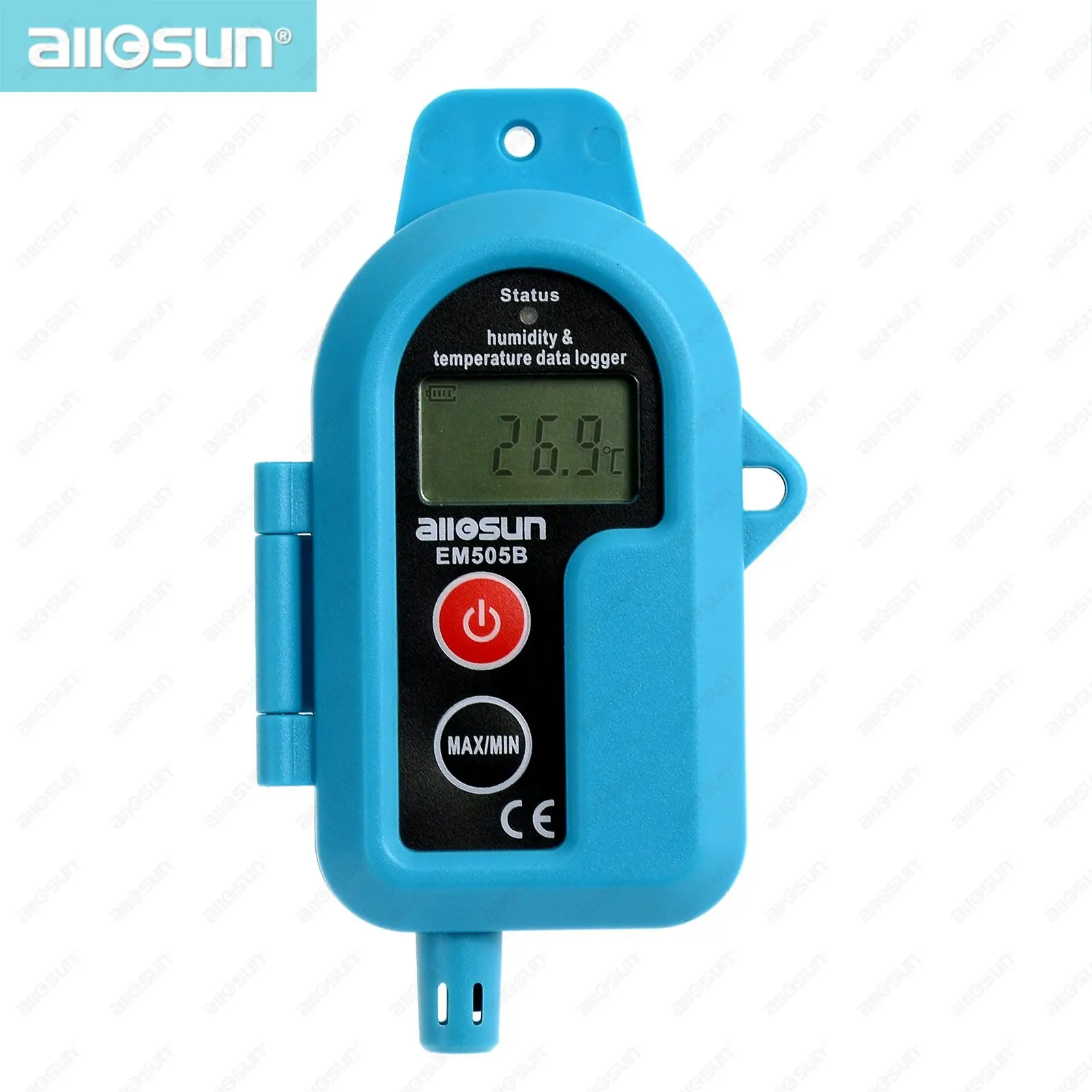 all sun EM505B Humidity & Temperature Data Logger High Precision Data ...
