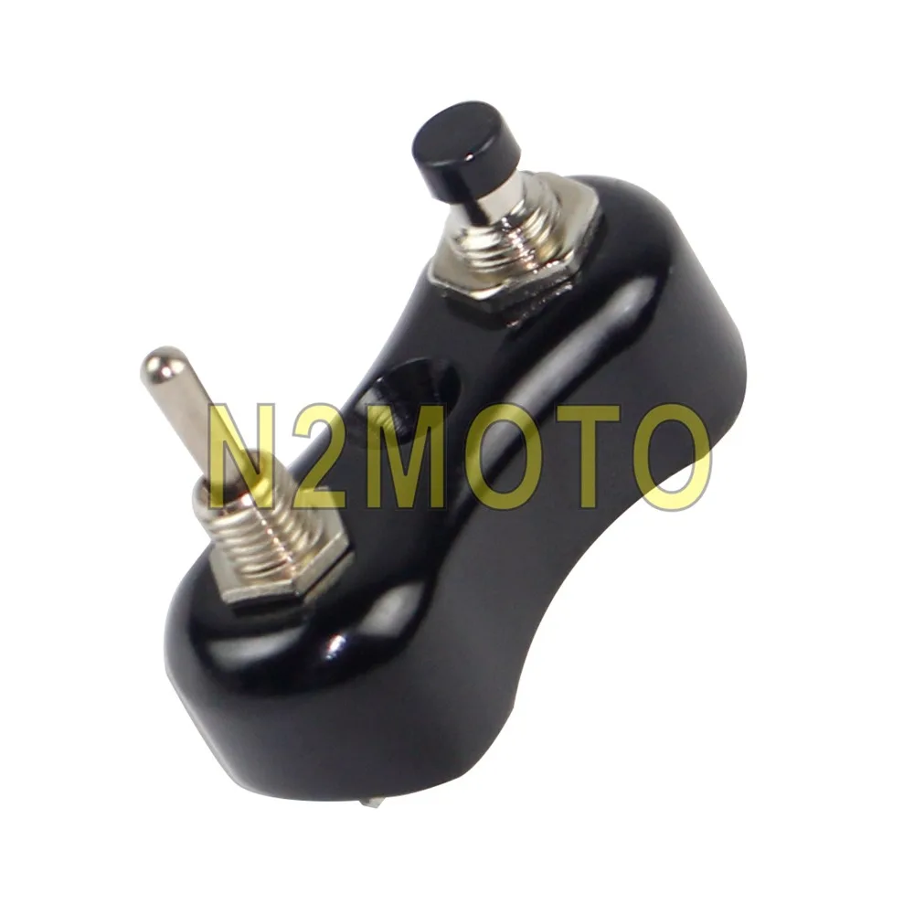 7/8" 1" Handlebar Vintage Cafe Racer Mini Switch Push Button Switches ...