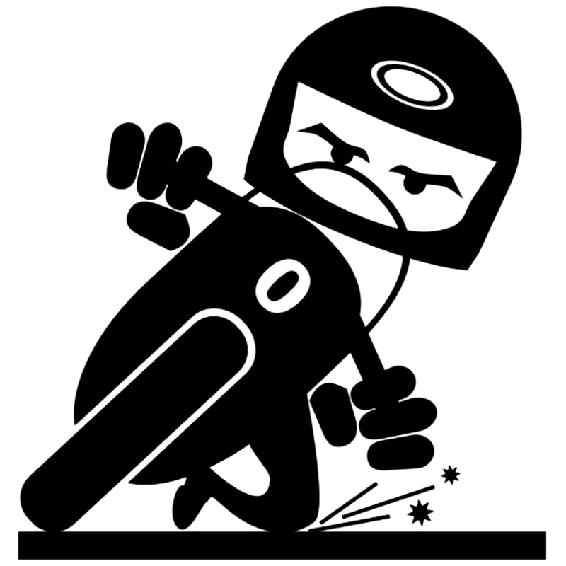 Pegatina de vinilo con diseño de dibujos animados para coche, vinilo de ...