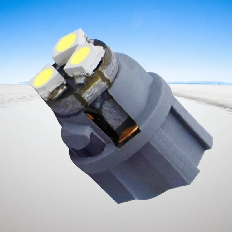 100pcs T6.5 12mm 최대 직경 3 SMD 3020 Led 자동차 대시 보드 경고 표시등, 계기판 전구 화이트 12V ...