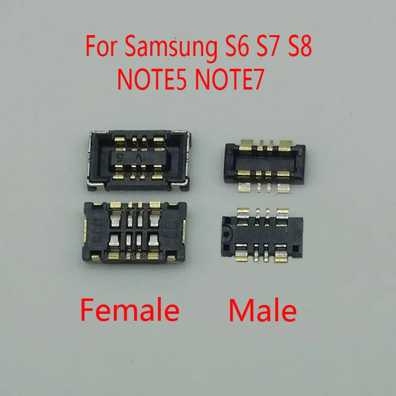 Inner smd, smt) FPC Battery Clip Contact 커넥터 교체 대 한 Samsung S6 S7 S8 ...