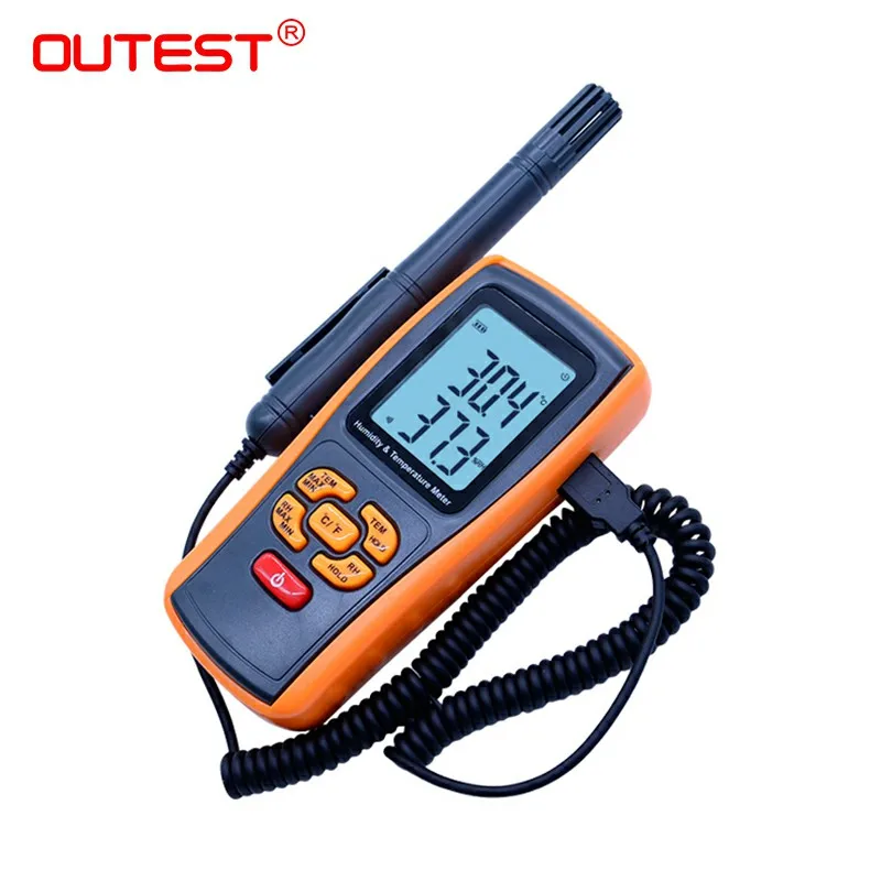 Portable Gm1361 Digital Thermo Hygrometer Lcd Display 2 5 Inch Separate Temperature And Humidity