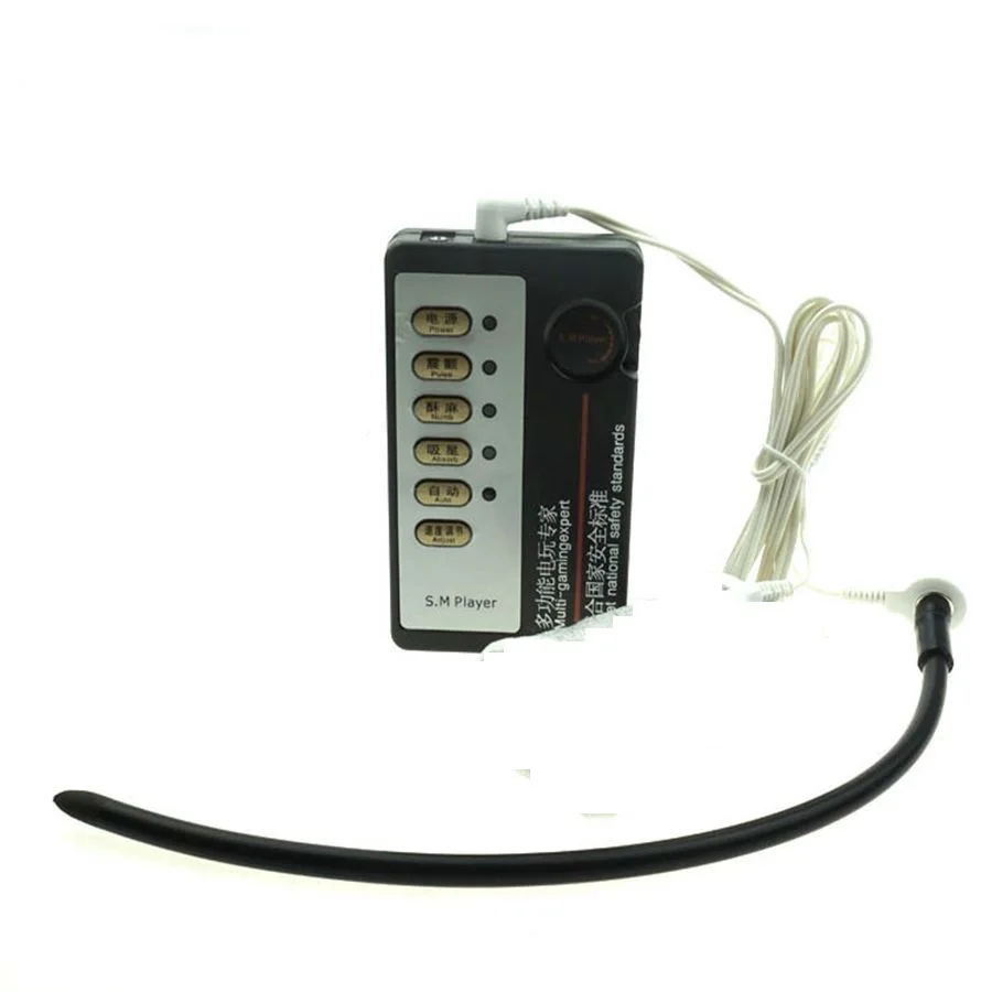 Sex Toys For Men Electric Shock Urethral Sound Plug Electro Stimulator