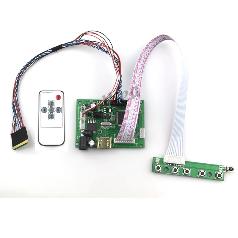Tft Lcd Hdmi 50pin Ttl Lvds Controller Board Module Kit With Remote Control For Raspberry Pi 2