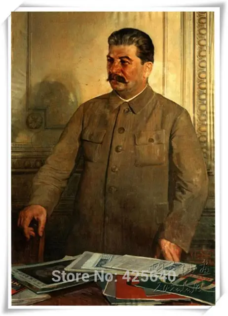 Aliexpress.com : Buy Joseph Stalin Portrait Oil Painting Home ...