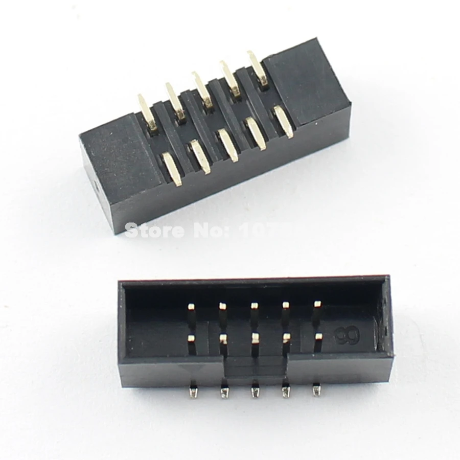 50 stücke 2mm 2,0mm 2x5 Pin 10 Pin Männlichen SMT SMD Cker PCB Box ...