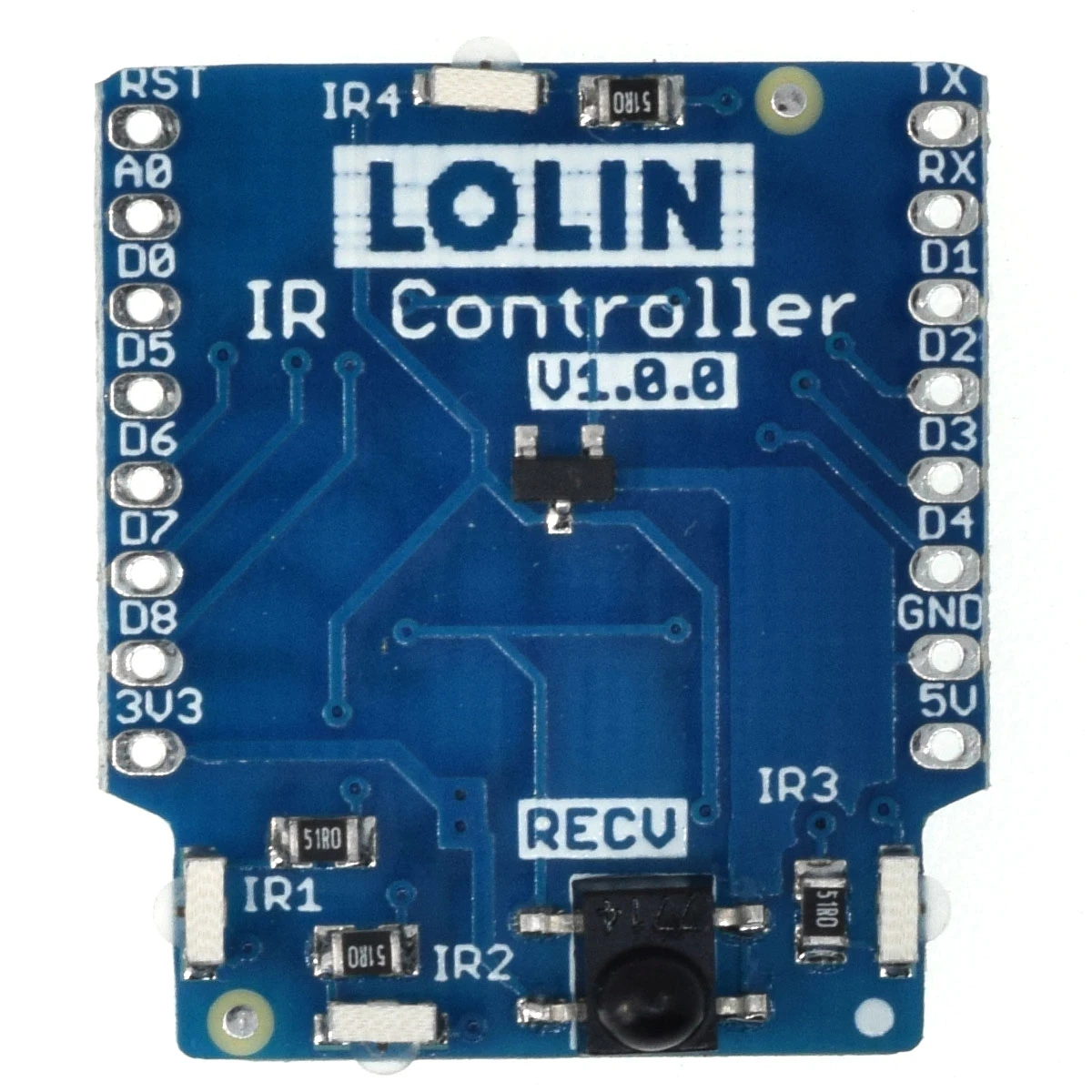IR Controller Shield V1.0.0 for LOLIN D1 mini Infrared sensors 4x 940nm ...